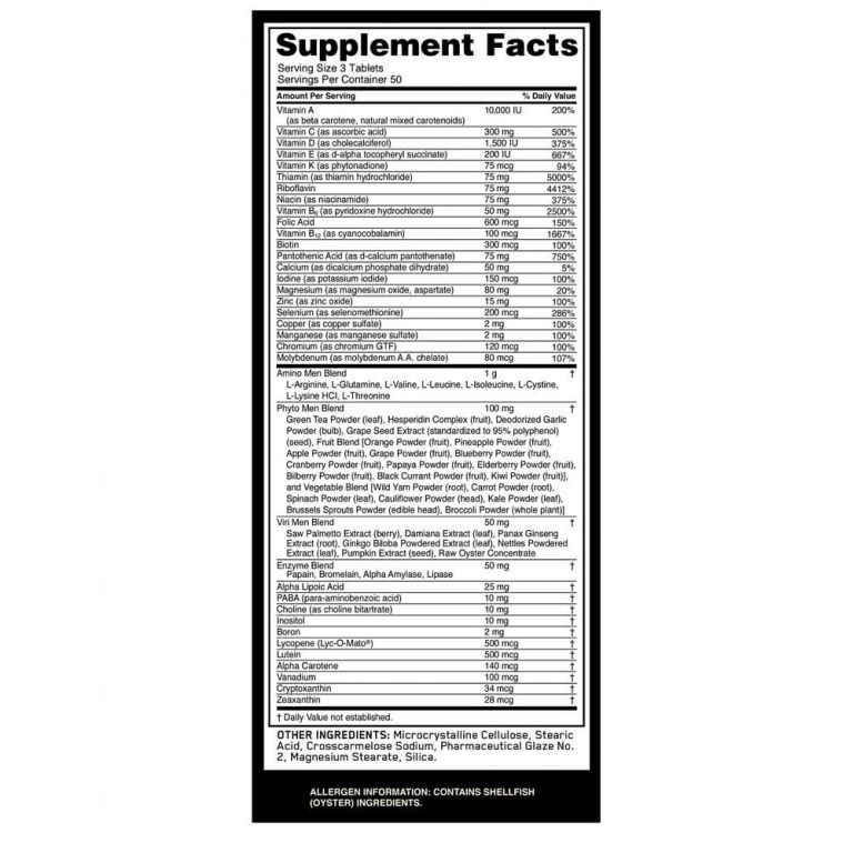 Optimum Nutrition Opti-Men - 150 Tablets - 748927052275