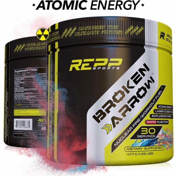 Repp Sports Broken Arrow - Elite Pre-Workout - Sour Gummy ‑ 30 Servings ...