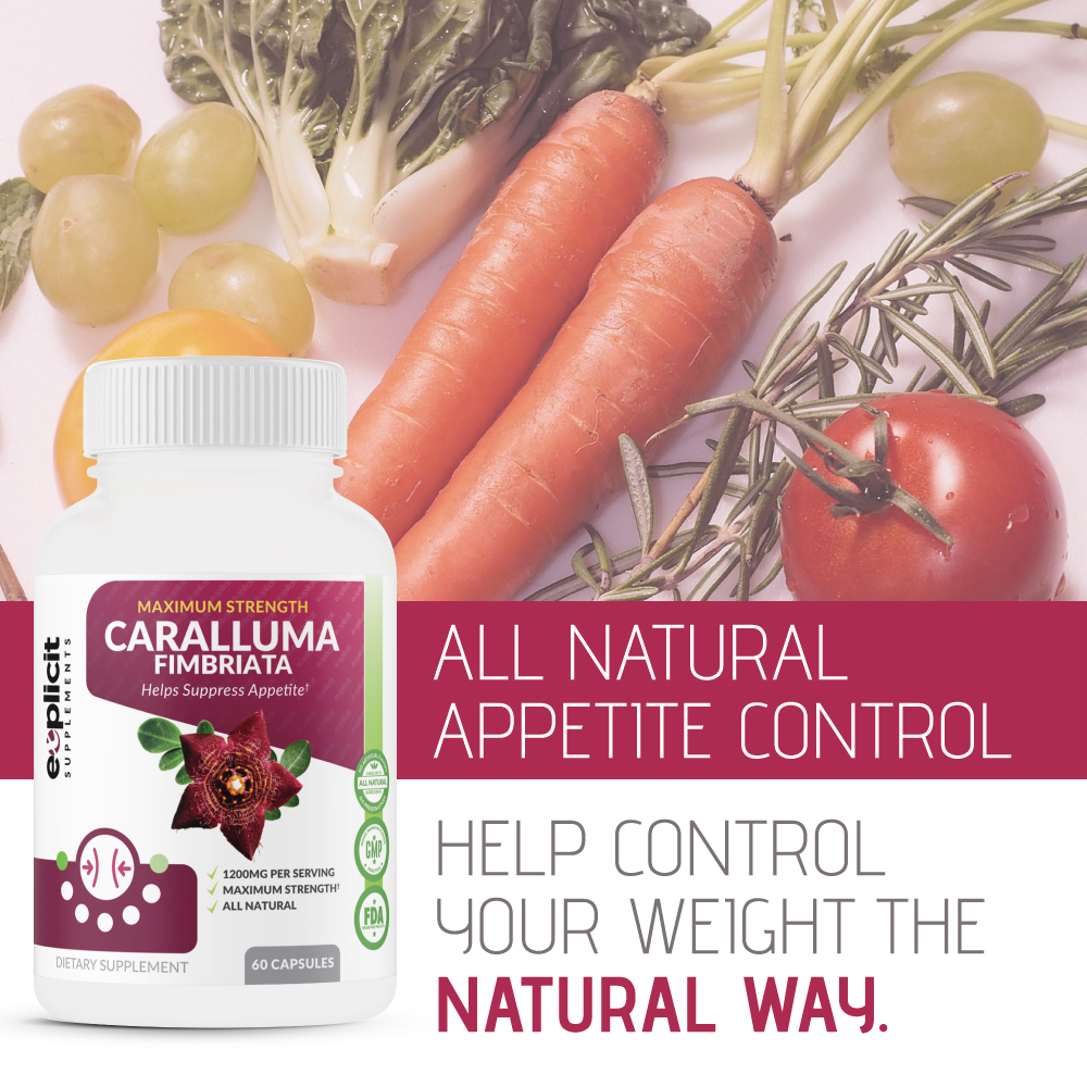 Pure Caralluma Fimbriata Max Strength, 1200mg per Serving - 30 Servings ...