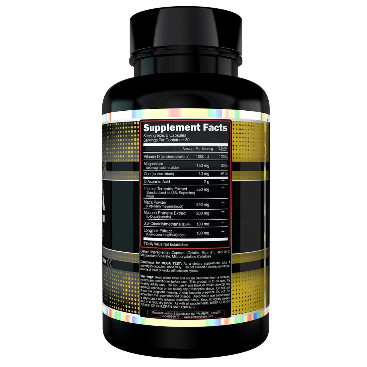 Primeval Labs Mega Test - Superior Testosterone - 30 Servings ...