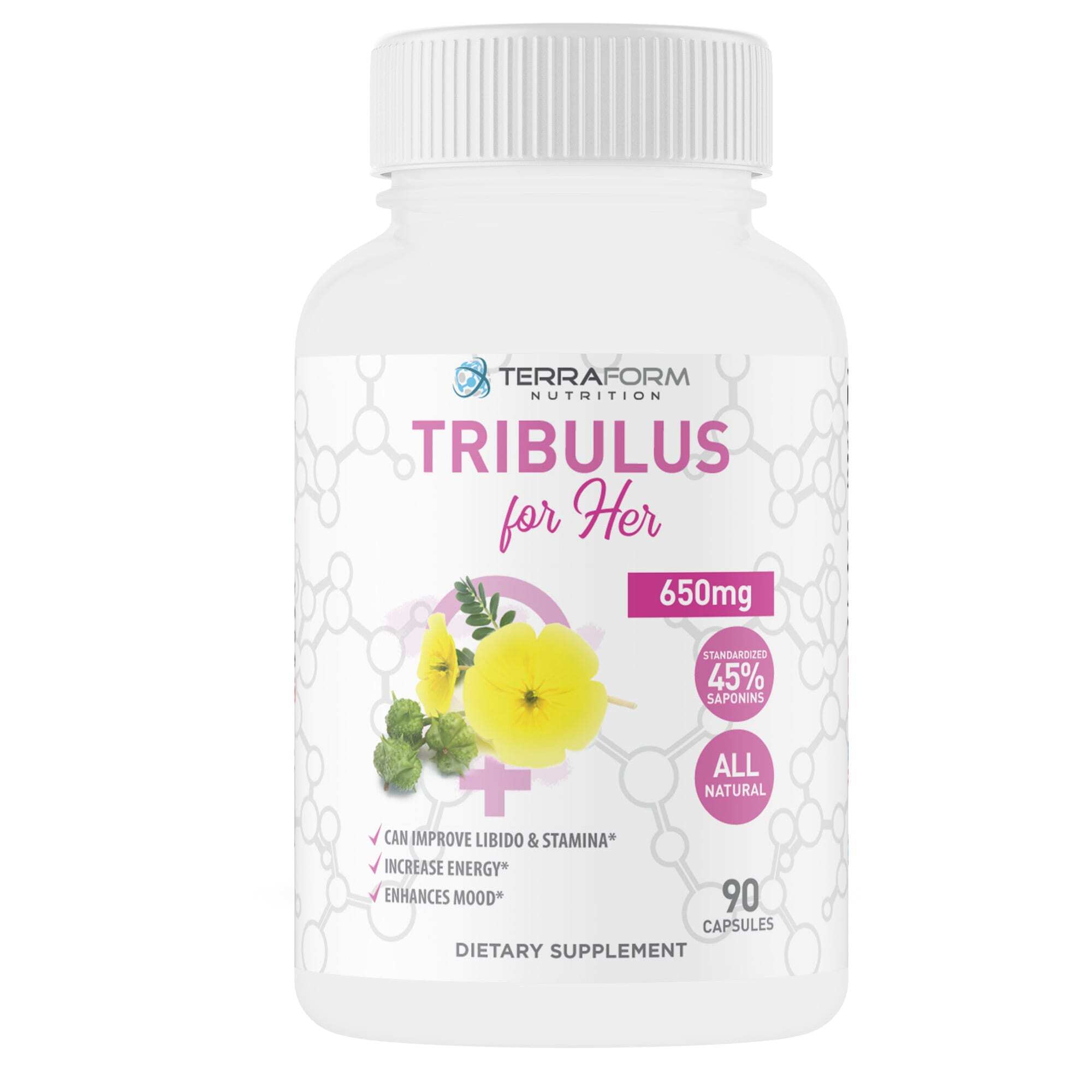 Tribulus Terrestris for Women – 650mg – 90 Capsules - Terraform ...