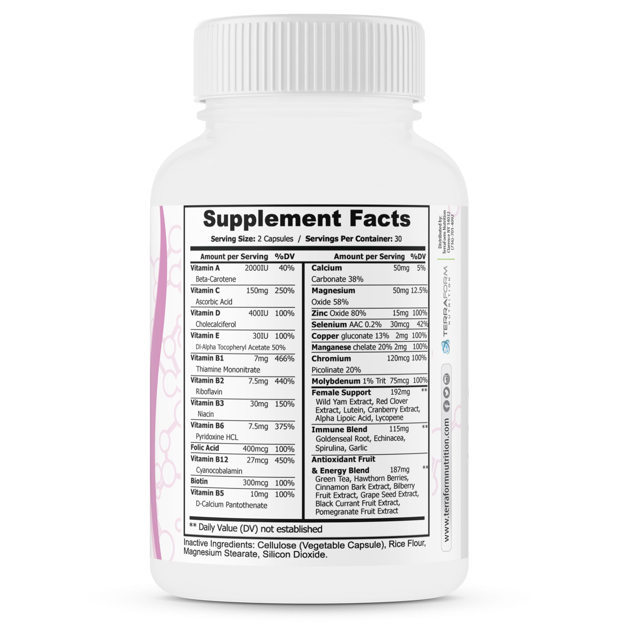 Women’s Multivitamin - Over 40 Active Ingredients - 60 Caps ...