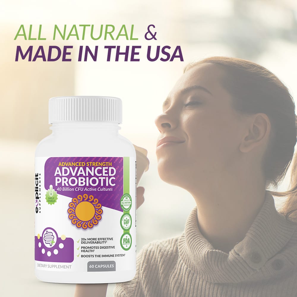 Advanced Probiotics – 40 Billion CFU Active Cultures - 60 Capsules ...