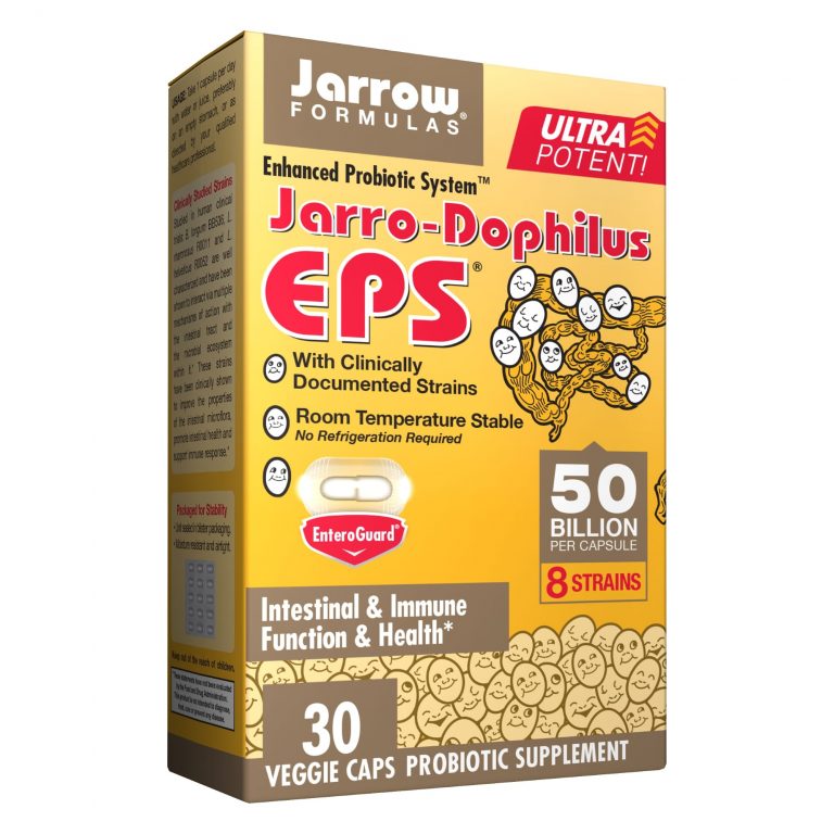 Jarrow Formulas Jarro‑Dophilus EPS Probiotic 50 Billion - 30 Capsules ...