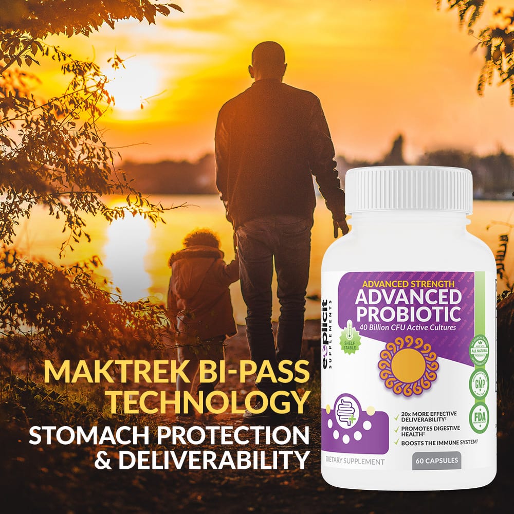 Advanced Probiotics – 40 Billion CFU Active Cultures - 60 Capsules ...