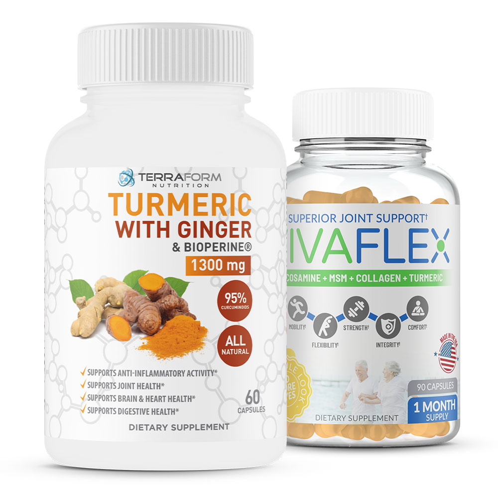 Joint Support Combo Pack – Vivaflex Plus Turmeric Curcumin with Ginger ...