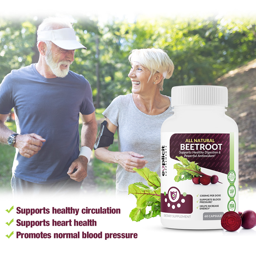 All Natural Beetroot Pills - 60 Count - eXplicitSupplements.com