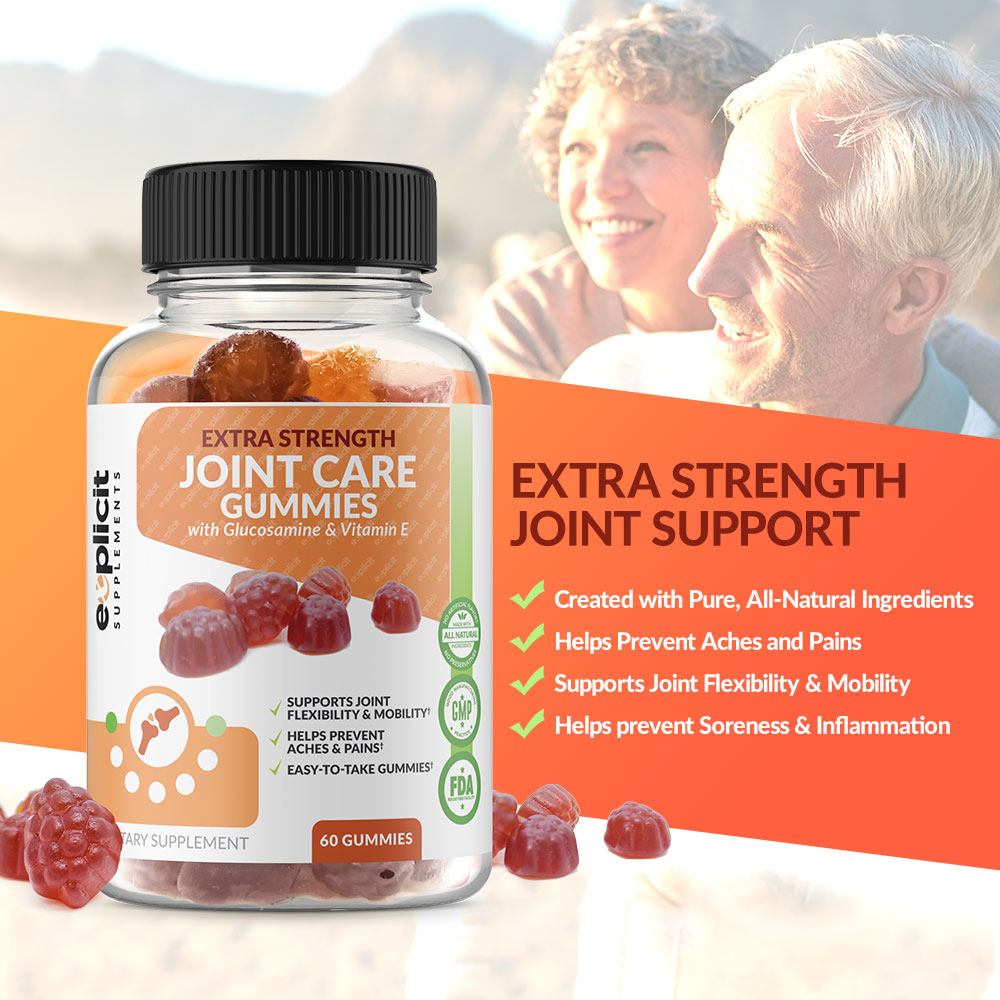 Easy-to-Take Joint Support Gummies - 60 Count - eXplicitSupplements.com