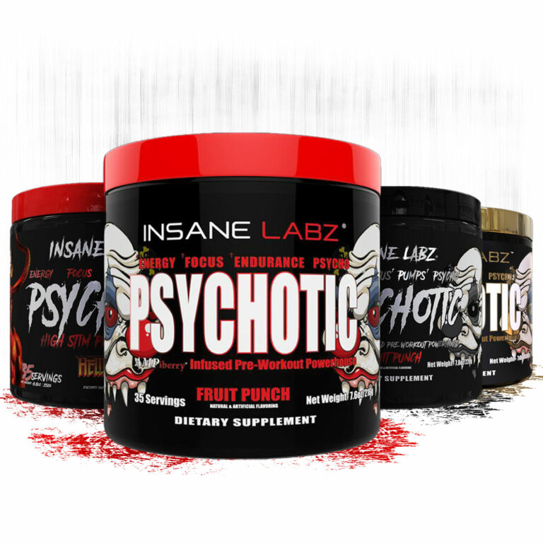 Insane labz Psychotic Pre Workout - Regular, Gold, Black & Hellboy