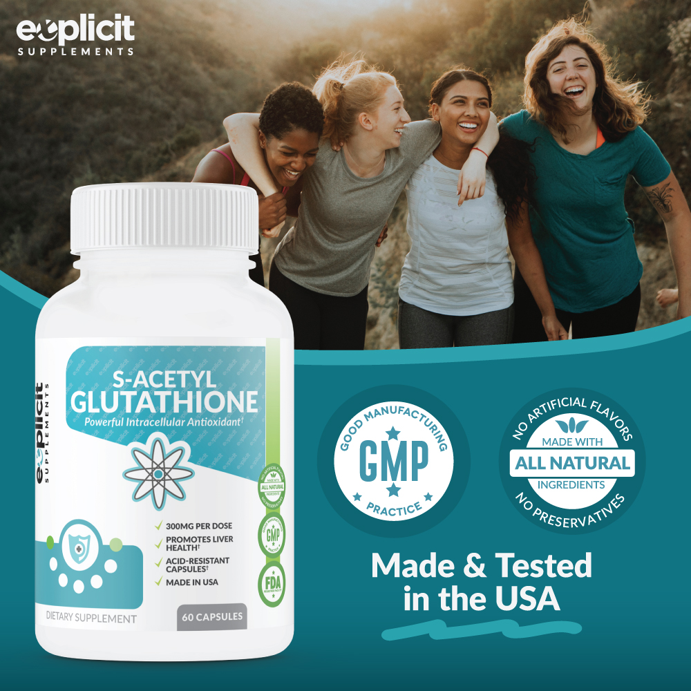 S-Acetyl Glutathione (SAG) 300mg - 60 Acid-Resistant Capsules ...