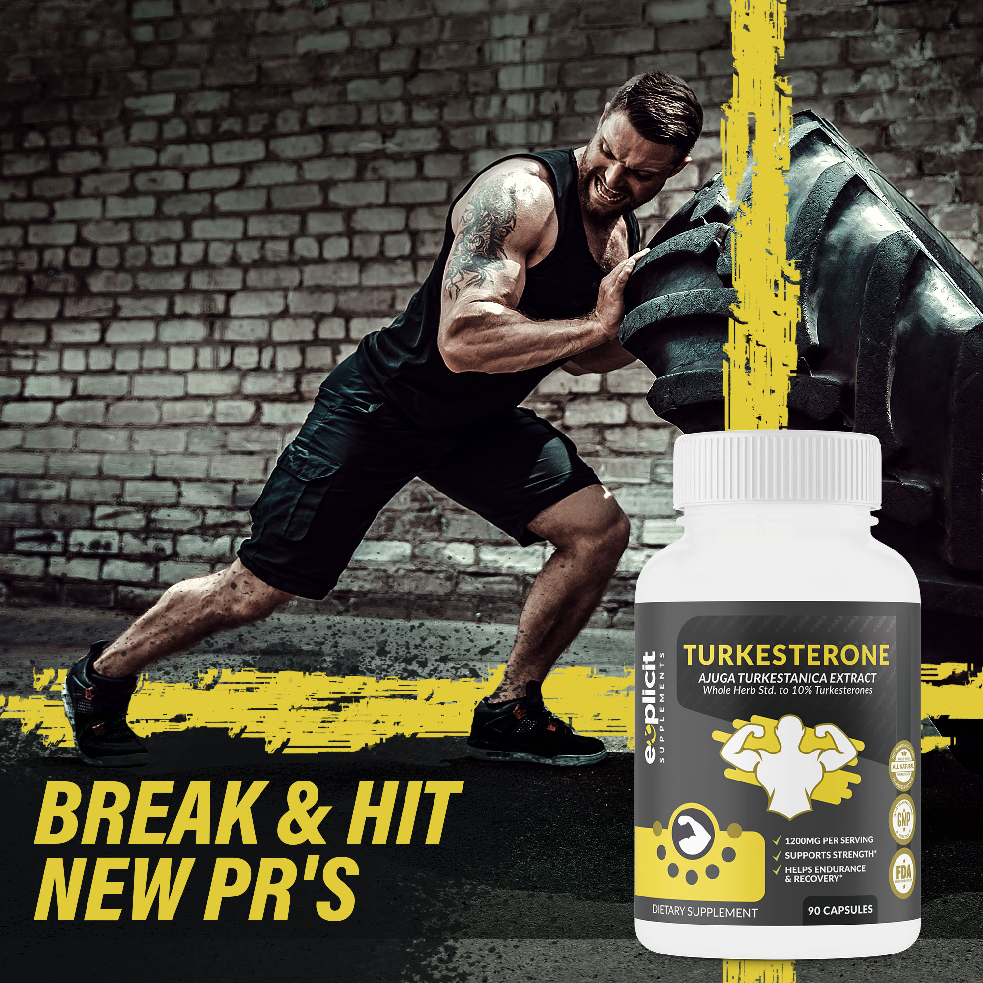 Max Strength Turkesterone 1200mg per Serving - 45 Servings, 90 Capsules ...