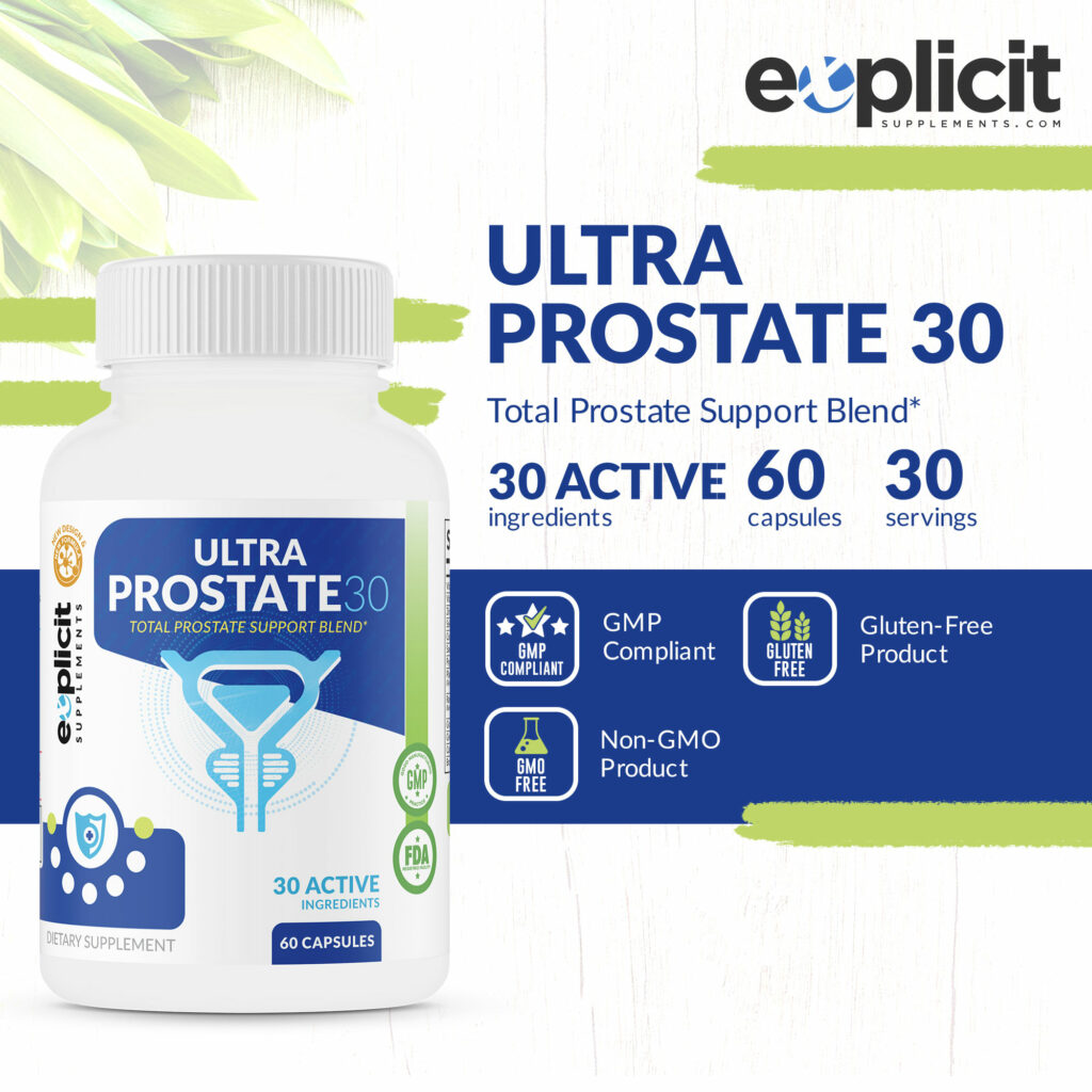 Ultra Prostate 30, All Natural Prostate Support Formula - 1 Month ...
