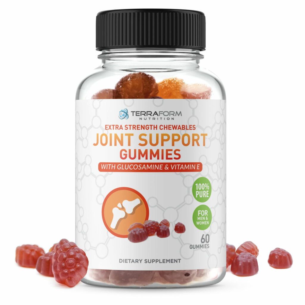 Extra Strength Joint Support Gummies with Glucosamine & Vitamin E - 60 ...